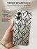 Чехол на Tecno Spark Go 2 / Текно Спарк Го 2 с принтом "Hearts doodle black 1"