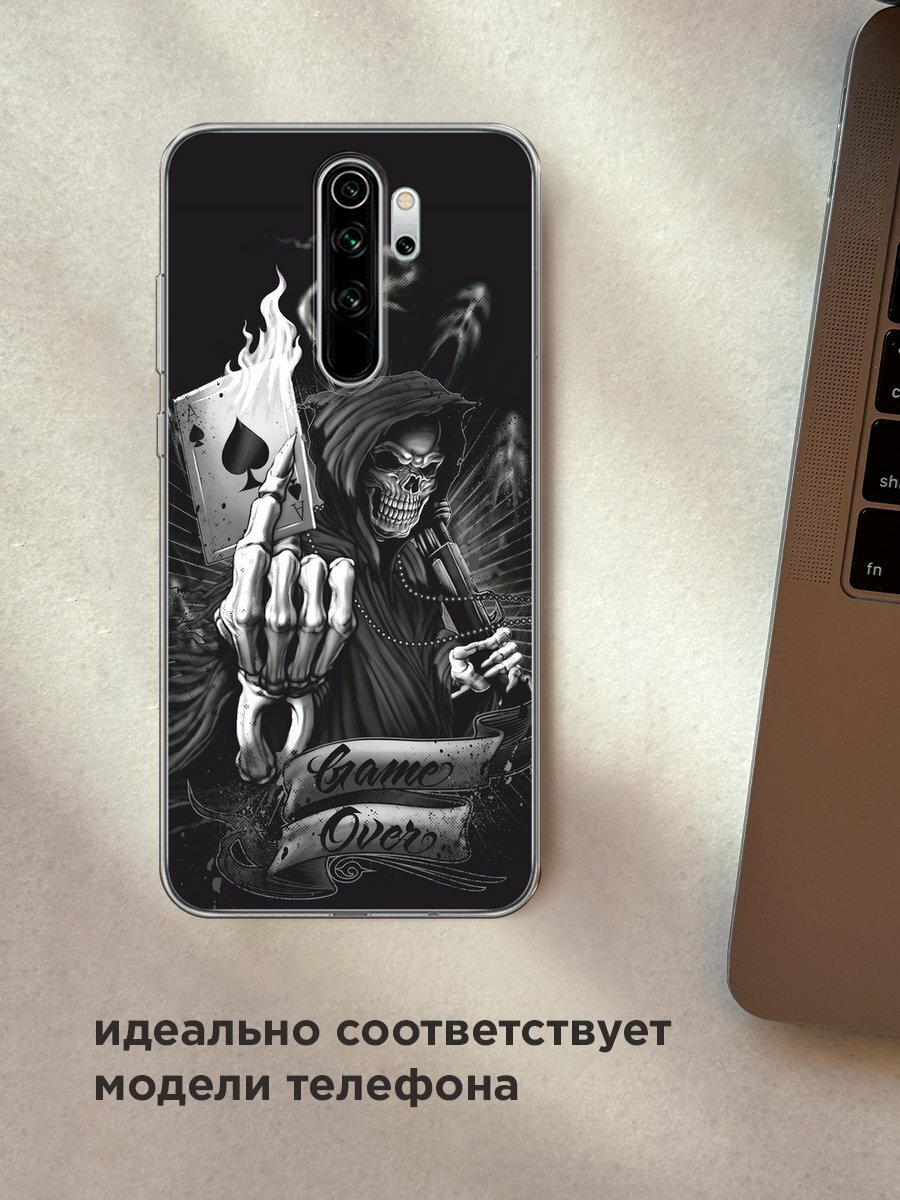 Чехол на Xiaomi Redmi Note 8 Pro / Сяоми Редми Нот 8 Про с принтом "Игра закончена" — фото 1