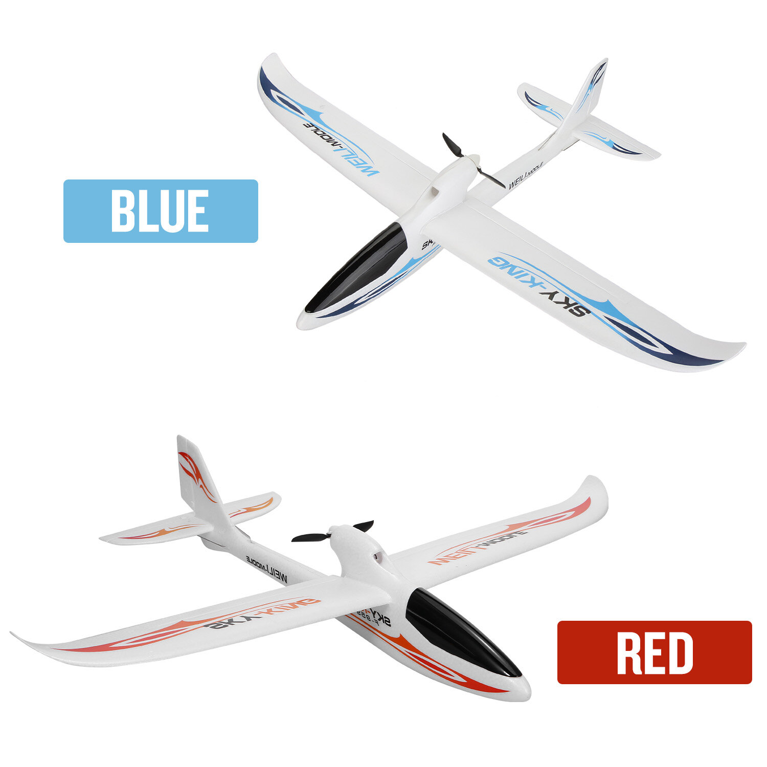 WLtoys F959S Радиоуправляемый самолет с неподвижным крылом SKY-King 2,4 G 3-канальный 6-осевой гироскоп с дистанционным управлением, планер RTF