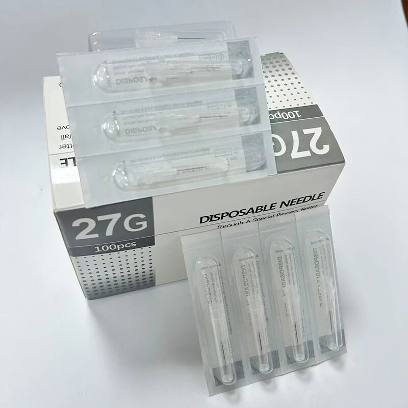 Одноразовые иглы для татуажа 27G 25mm (100шт)