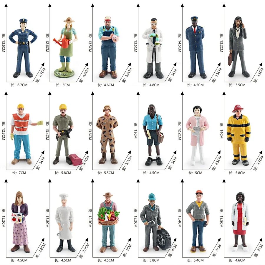 Фигурка фермера с поросенком, 13.5 см, Career Figures-7 — фото 1