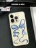 Чехол на Apple iPhone 14 Pro / Айфон 14 Про с принтом "Полосатый голубой бант 2"
