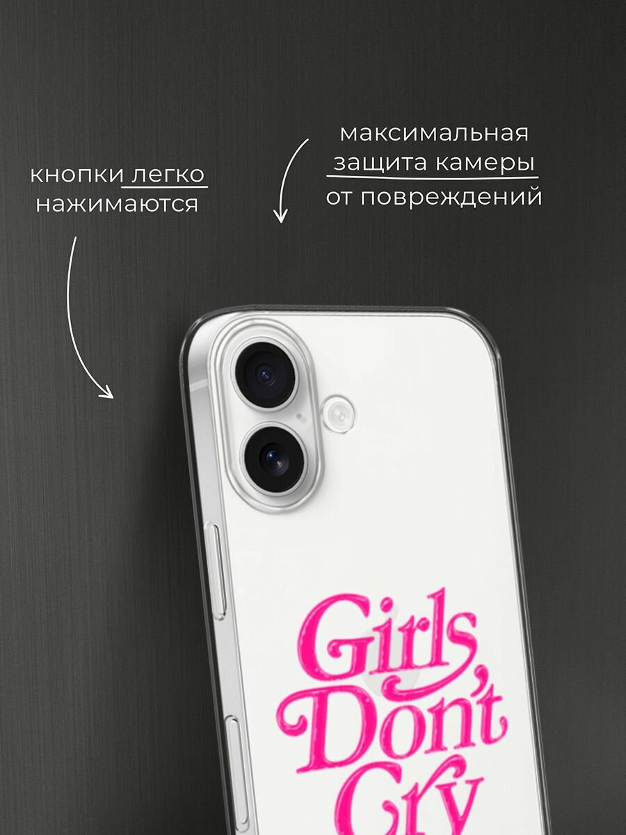Чехол на Apple iPhone 17 / Айфон 17 с принтом "Девочка не плачь" — фото 1
