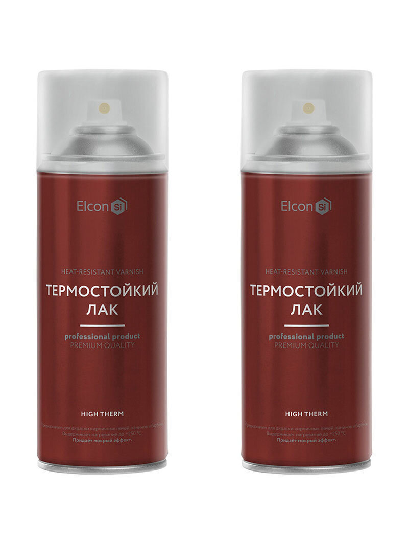 Лак термостойкий High Therm аэрозоль 520 мл (2 шт.)