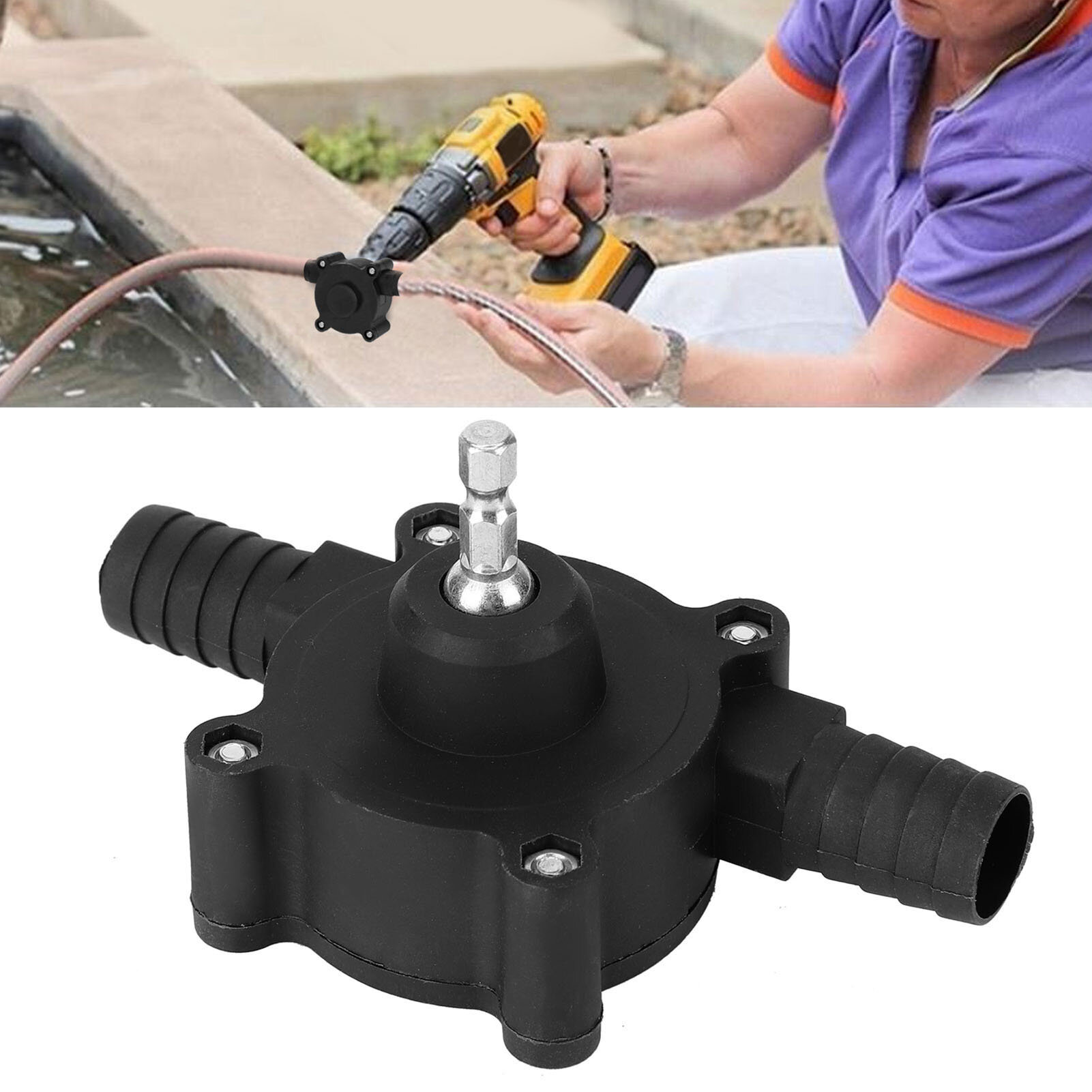 Мини-водяной насос, самовсасывающие электрические дрель-насосы для перекачки масляной жидкости, садовые инструменты