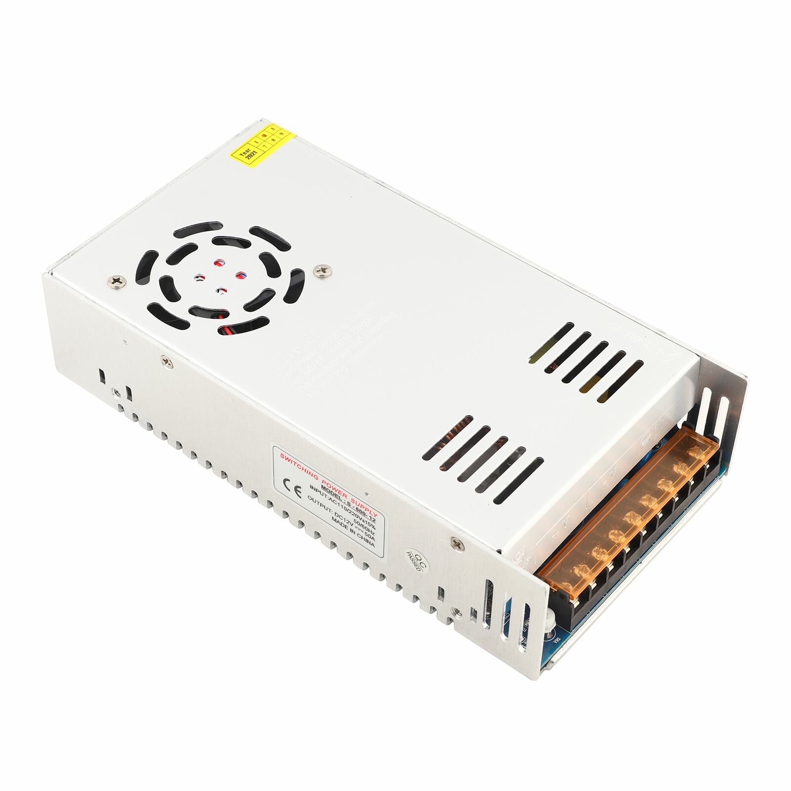 Адаптер драйвера источника питания с переключателем, 12 В постоянного тока из алюминиевого сплава, светодиодная подсветка экрана, 3D-принтер (S-600-12 (12 В, 50 А, 600 Вт) AC 110/220 В 15%)