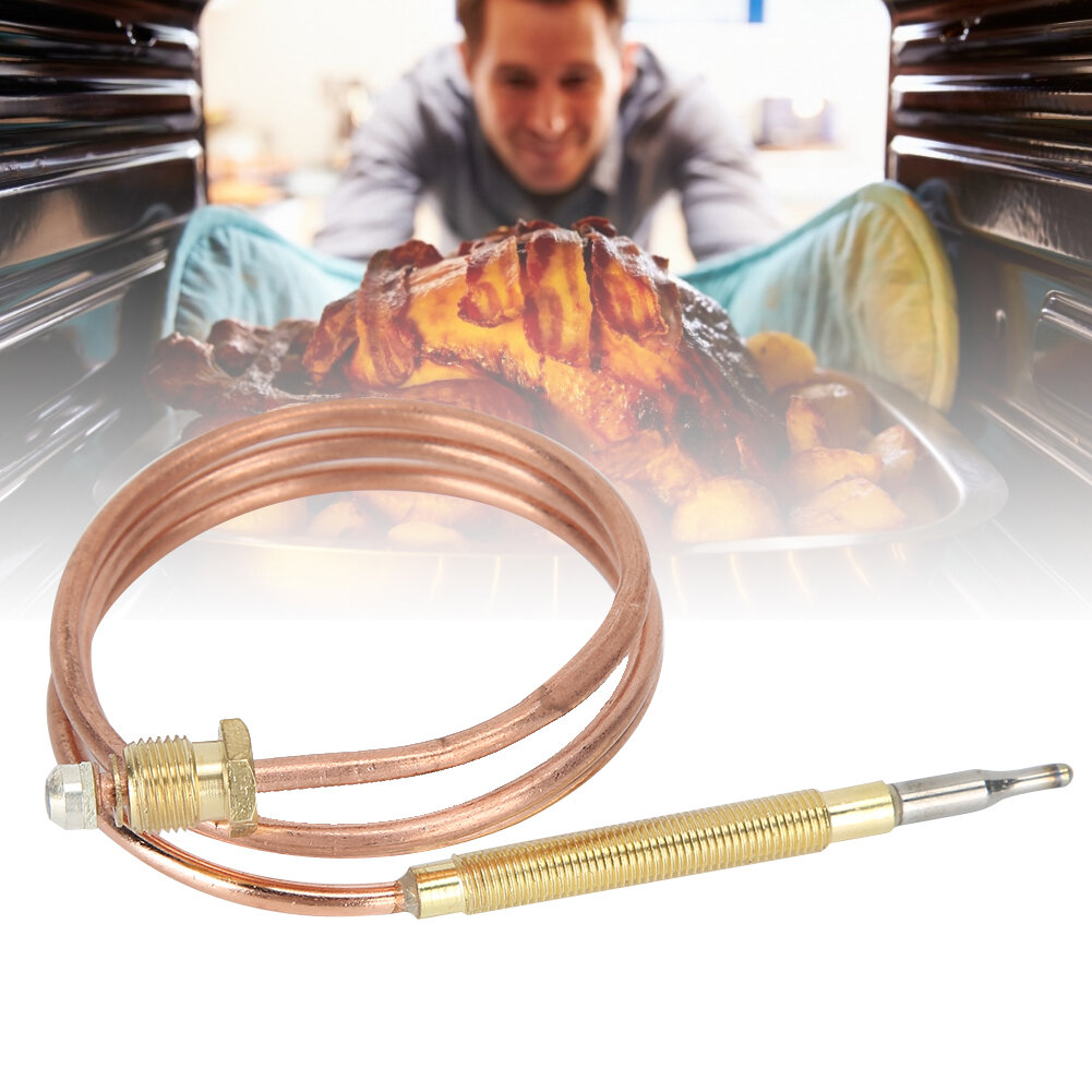 Комплект термопар для газовой плиты, оборудование для защиты нагревателя, датчик температуры с гайкой 600 мм