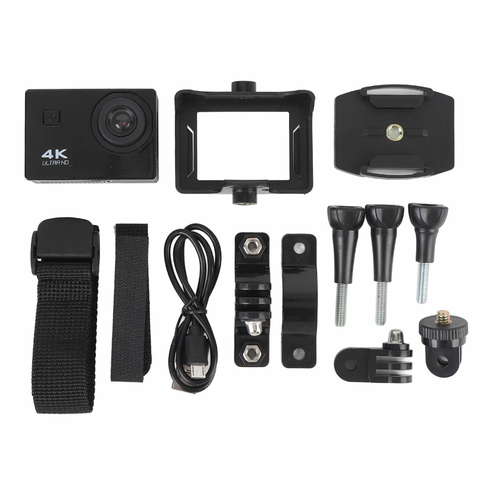 Велосипедная видеокамера 4K HD с защитой от дождя, широкоугольным объективом, электронной стабилизацией, носимая велосипедная камера с экраном 2,0 дюйма для крепления на руле