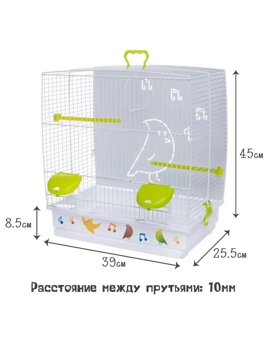 Клетка для птиц (645B) , 39х25.5х45см