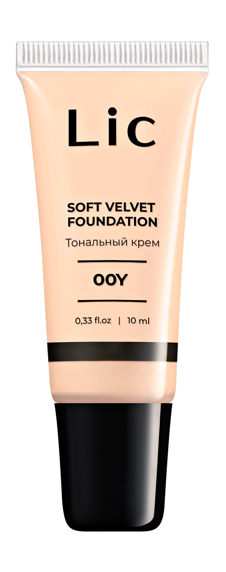 LIC Тональный крем Soft Velvet, 10 мл, 00Y Ультра-светлый Бежевый