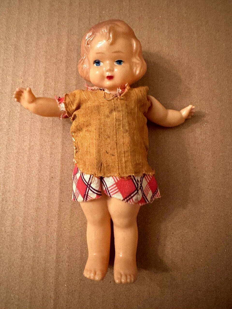 Кукла пупс СССР 10см 1960-70 годы винтажная 10см