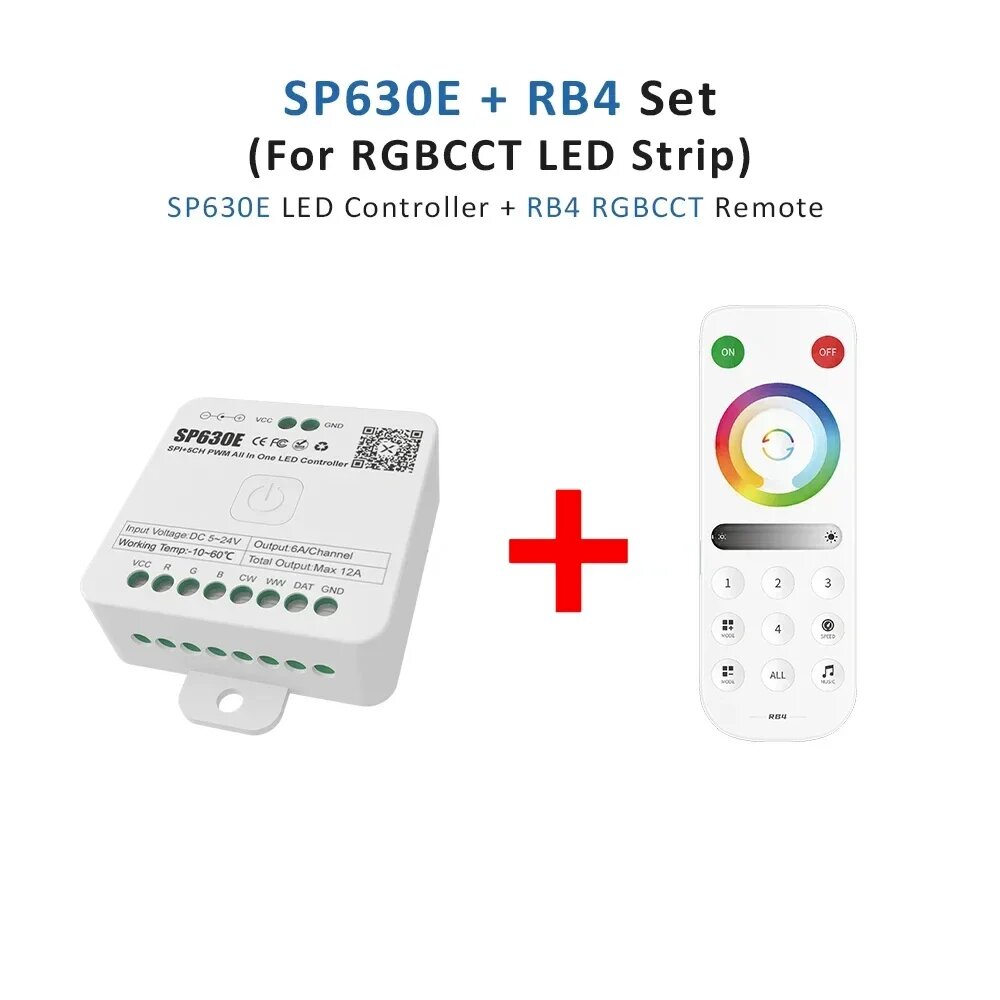 Maxtronics SP630E SPI Bluetooth контроллер для светодиодных лент SP630E and RB4
