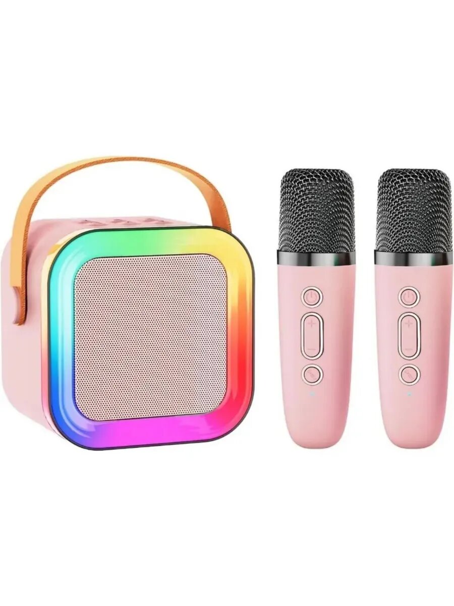 Беспроводной динамик для вечеринки с двумя микрофонами