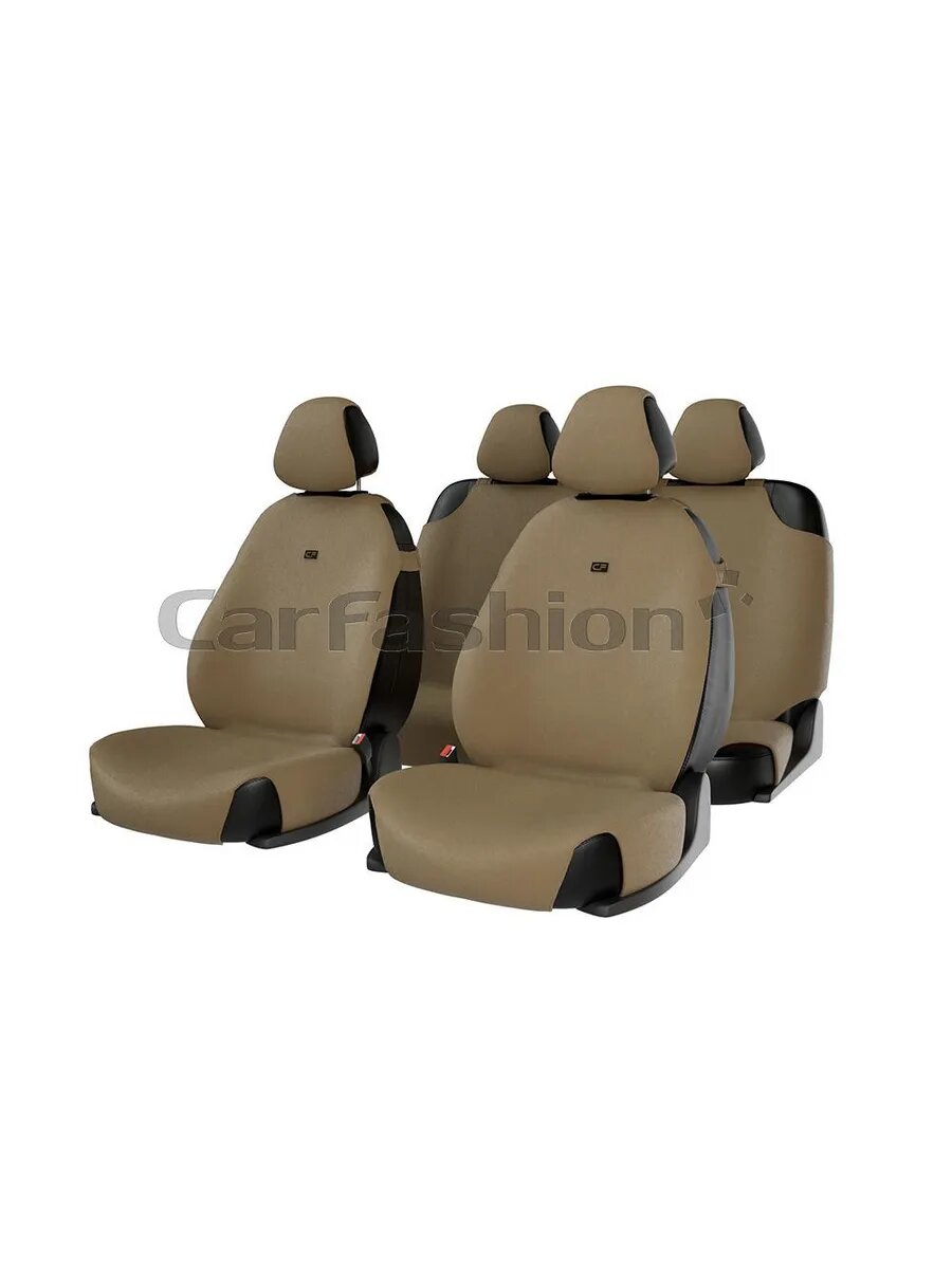 Авточехлы (майка) полиэстер бежевые (7 предм.) Forum CARFASHION 22021