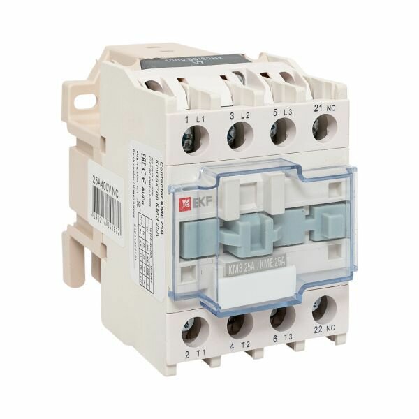 Контактор КМЭ 25А кат. 380В AC 1НЗ EKF ctr-s-25-380-nc
