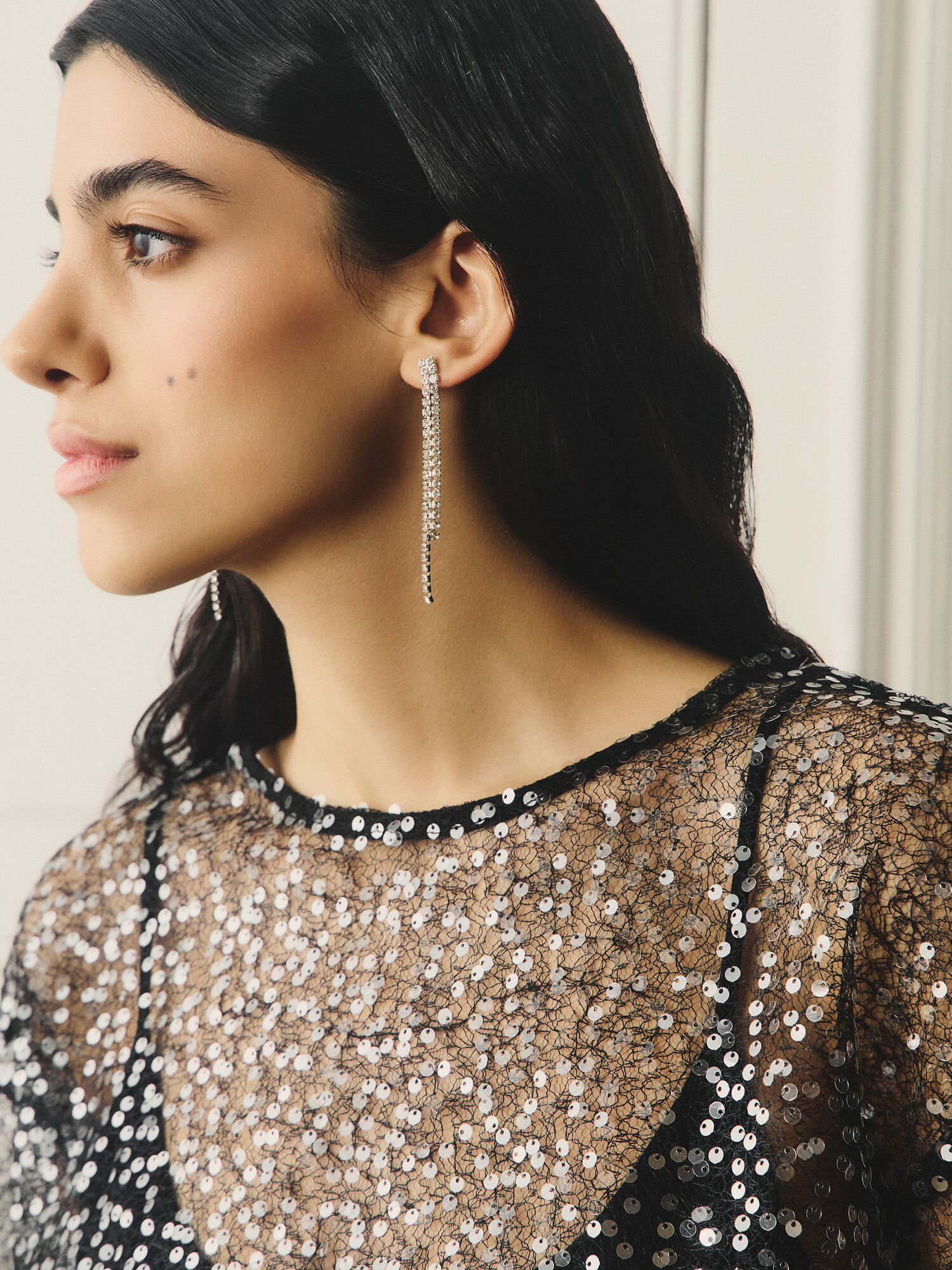 Серьги, стекло