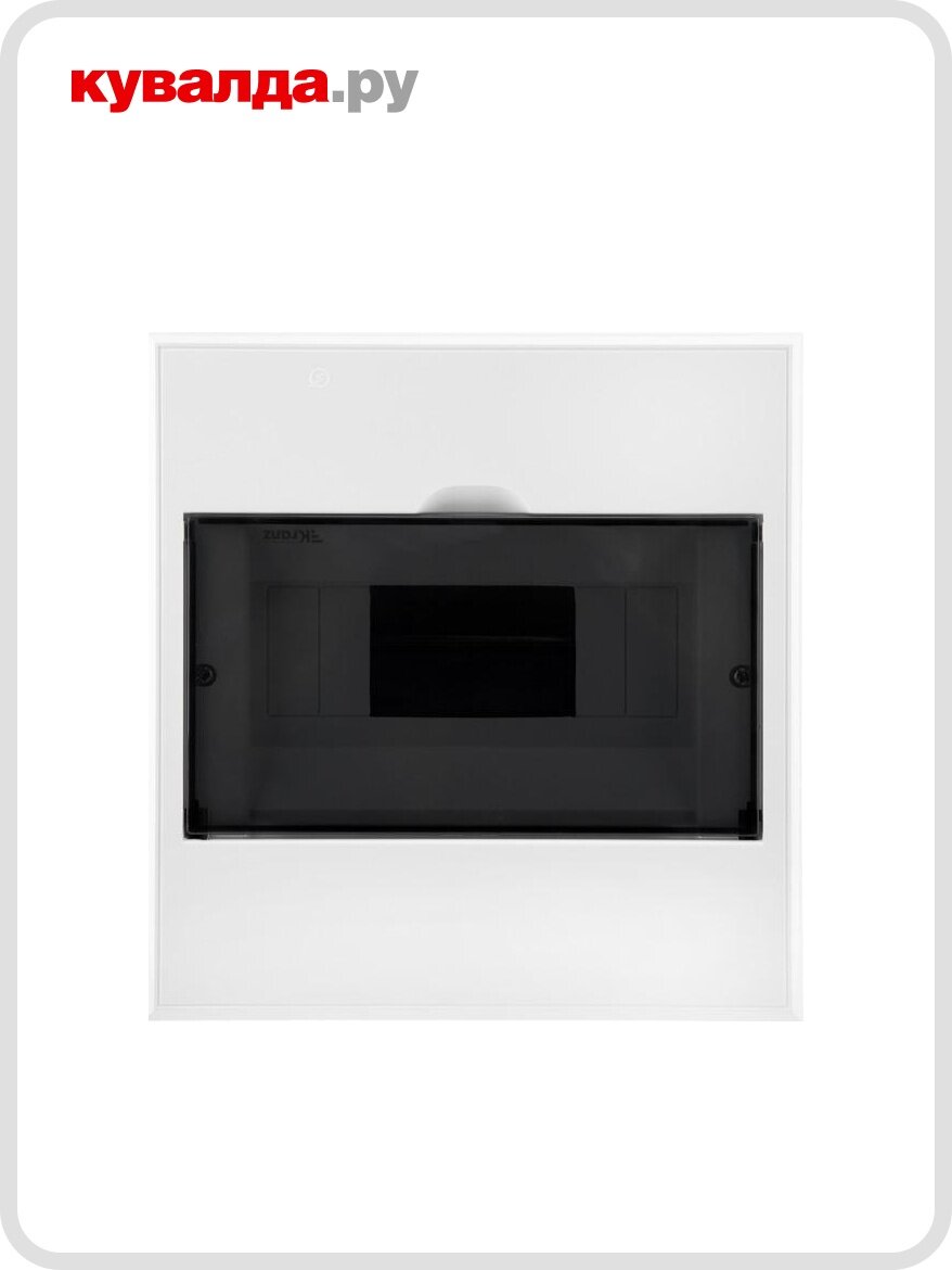 Бокс Kranz KR-11-0208 пластиковый ЩРВ-П-8 IP41 белый