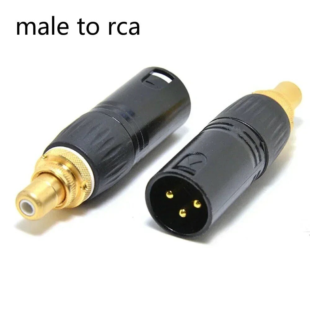 Аудиоконвертер Axinite RCA-XLR 24к золота 2Pcs XLR male