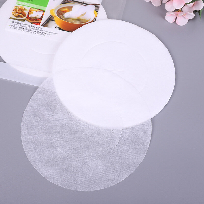 Нетканая бумажная прокладка для впитывания масла, белая, 12 листов для приготовления еды, жарки и сэндвичей на кухне