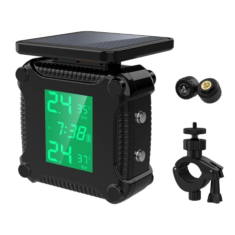 Беспроводная TPMS Мотоциклы The The The The Treatme The Datember Destra Destrair Destrive Dygine Display Monitor, M9