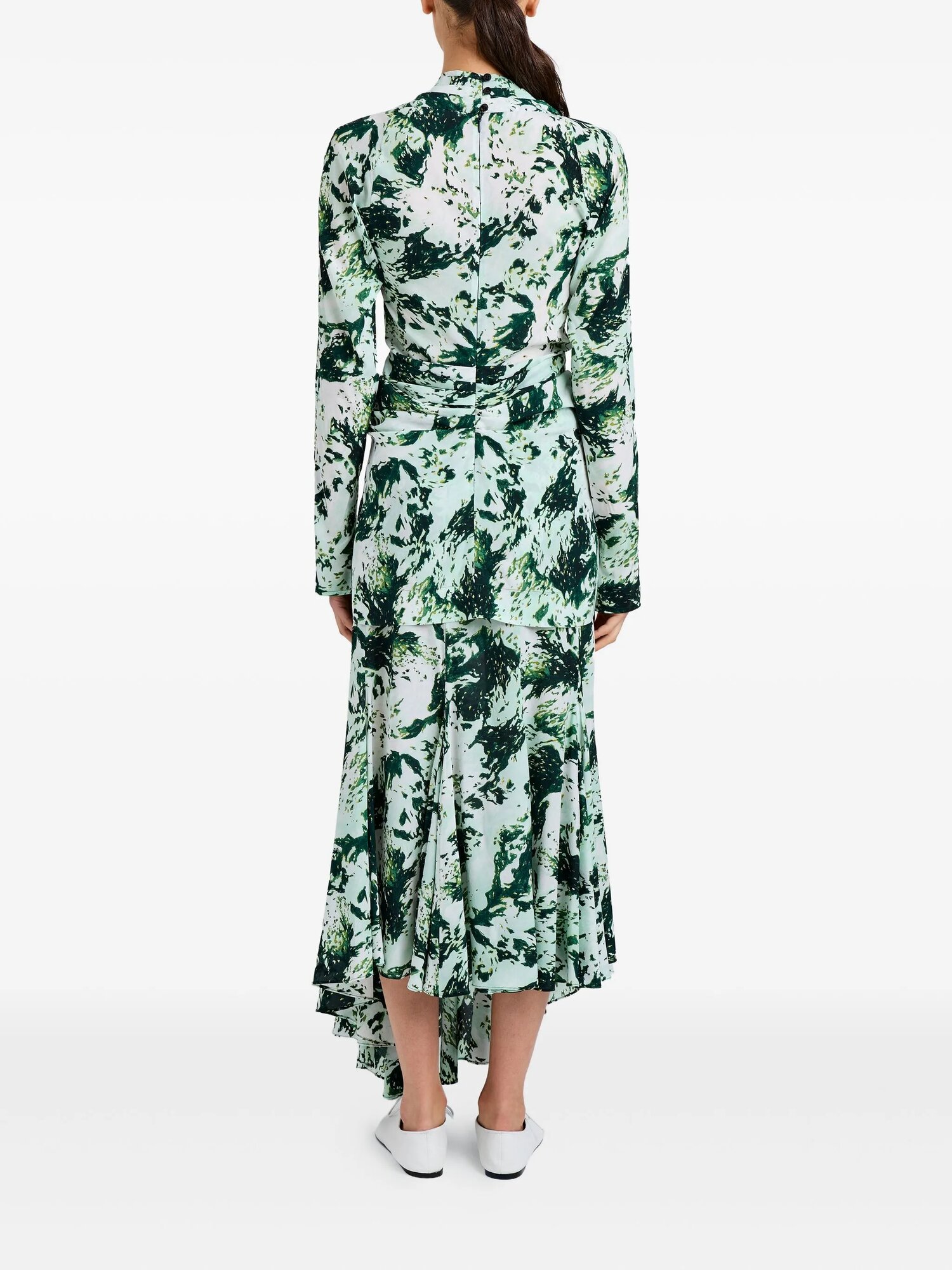 Блуза Proenza Schouler White Label, размер 6, темно-зеленый — фото 1