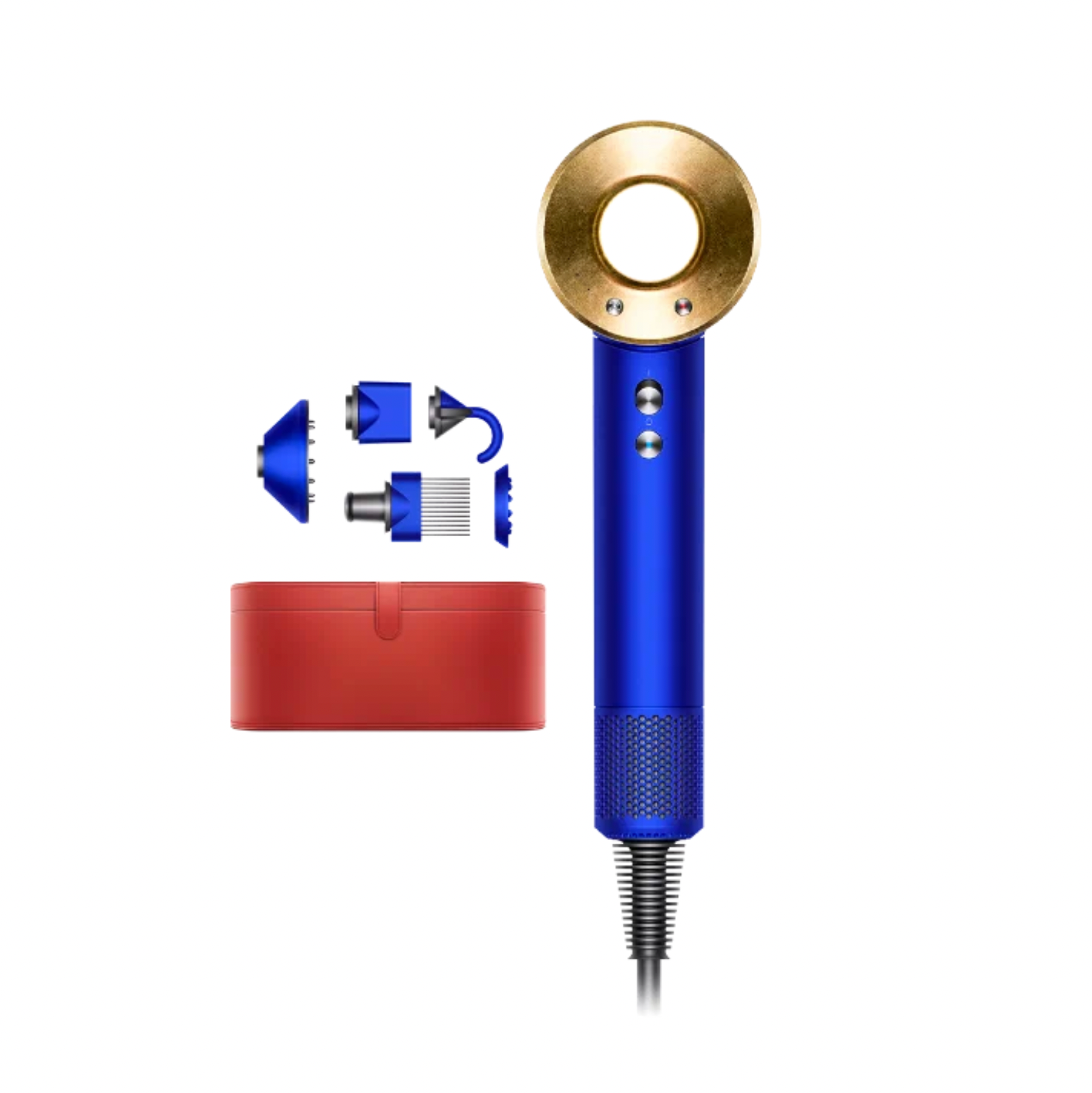 Фен Dyson Supersonic HD08 Blue / Gold, (с кейсом в комплекте)