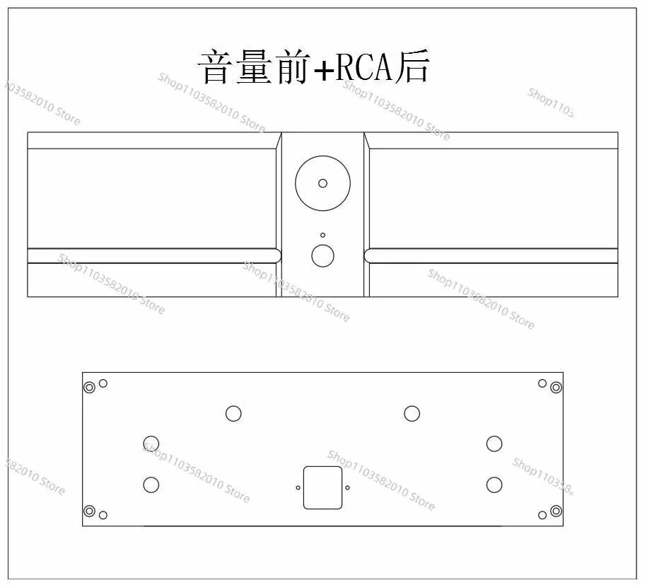 Серебряный алюминиевый корпус усилителя BZ4312A2 2