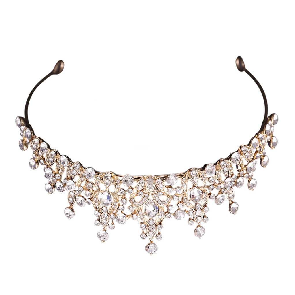 Мерцающие стразы Корона Элегантная прическа для свадеб и выпускных модных аксессуаров для причесок.
