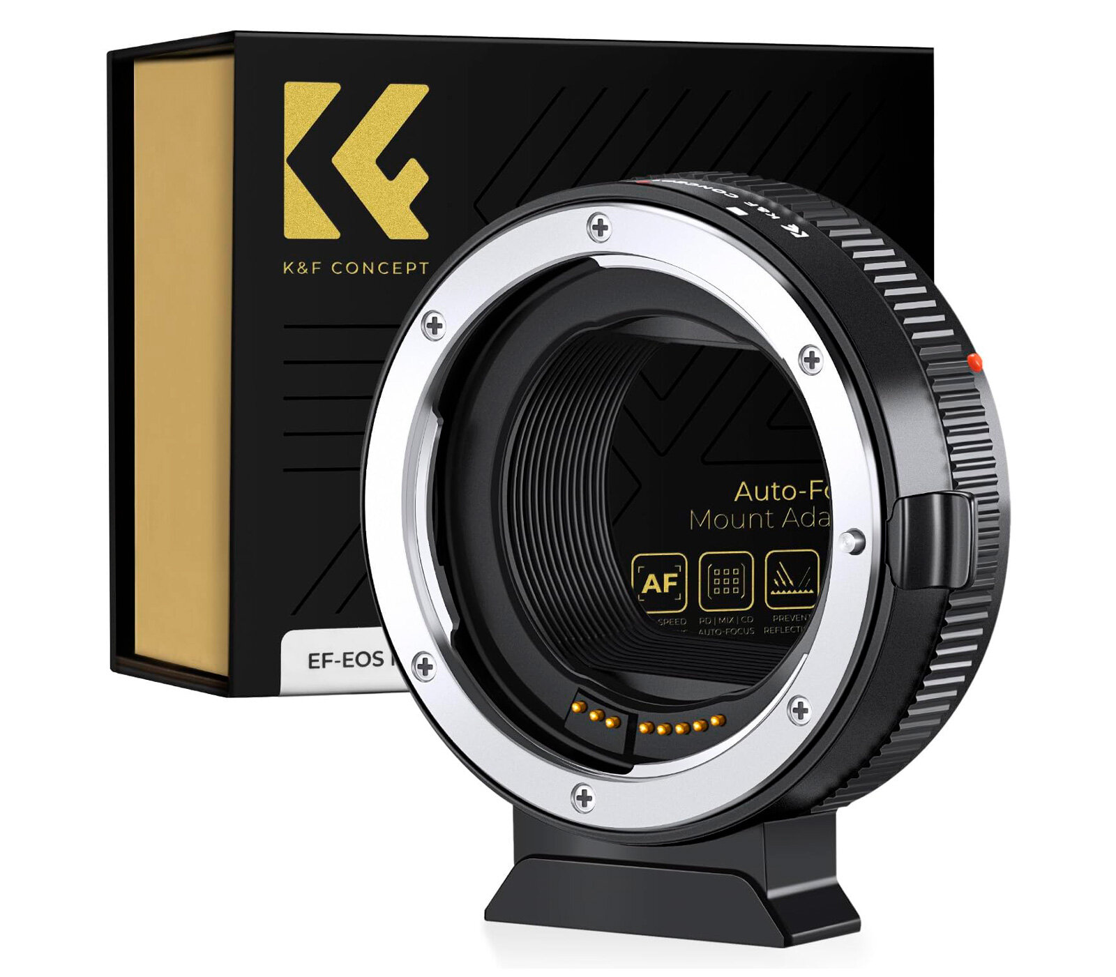 Адаптер K&F Concept EF-EOS R II AF, объективы Canon EF/EF-S на камеры Canon EOS R