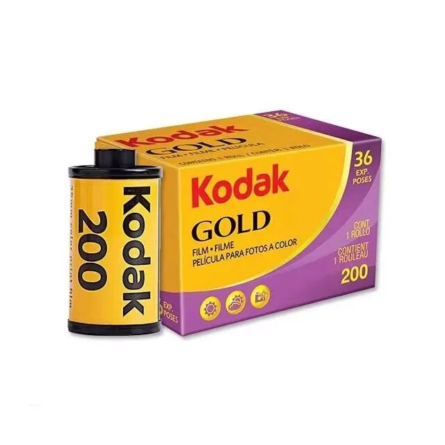 Kodak UltraMax 400/ColorPlus 200/Gold 200 Цветная пленка 35мм 1 Roll Gold 200