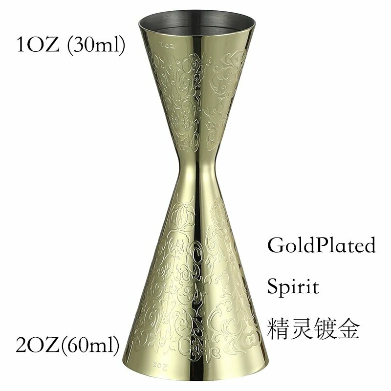 Джиггер для коктейлей CocktailGeek, Spirit Gold Plated