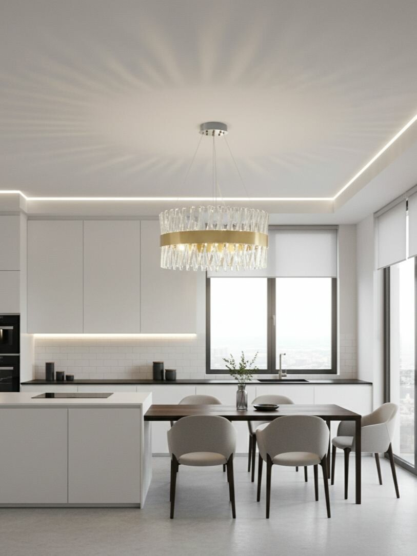 Люстра потолочная Etoile Celeste, подвесная, хрустальная, LED, площадь освещения 20 м², регулировка высоты