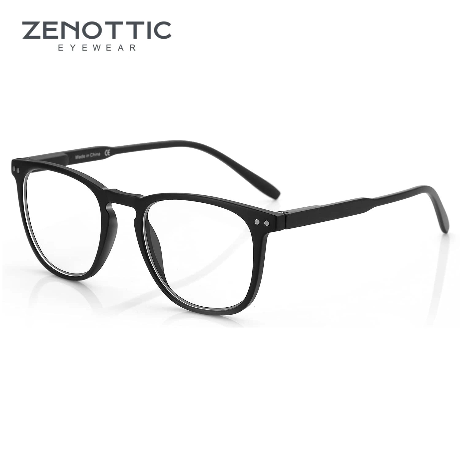 ZENOTTIC Очки для чтения C1 Black Frame +300