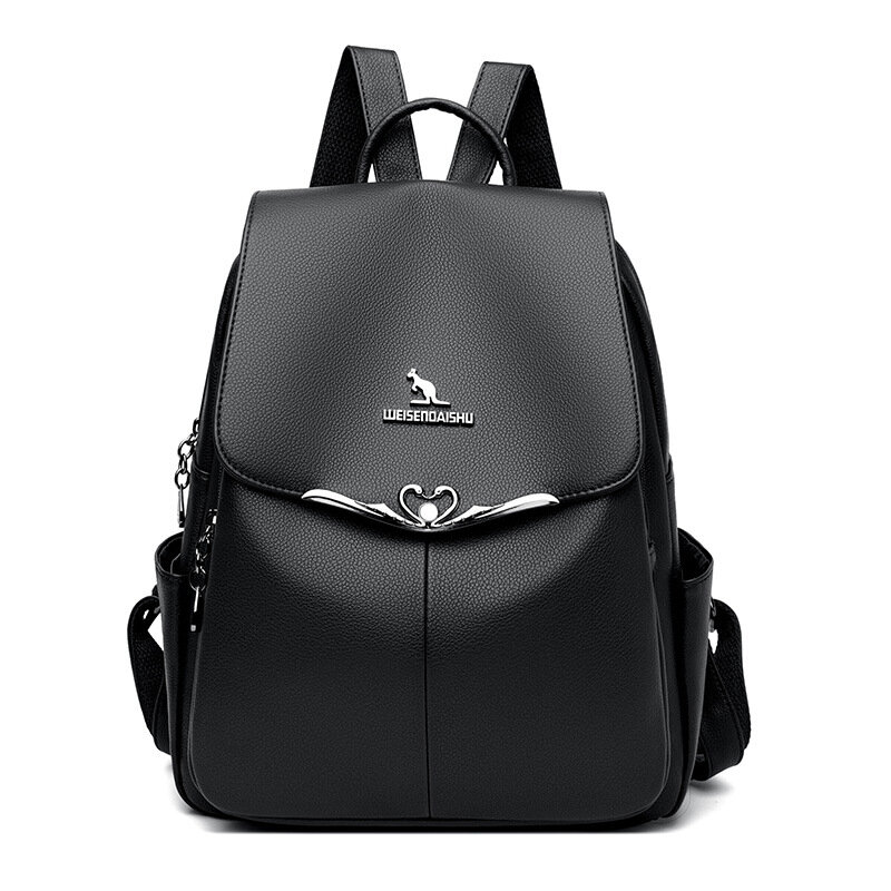 2025 Новый большой вместительный кожаный женский рюкзак из мягкой кожи, многофункциональная женская сумка среднего возраста, сумка для мамы, оптовая продажа