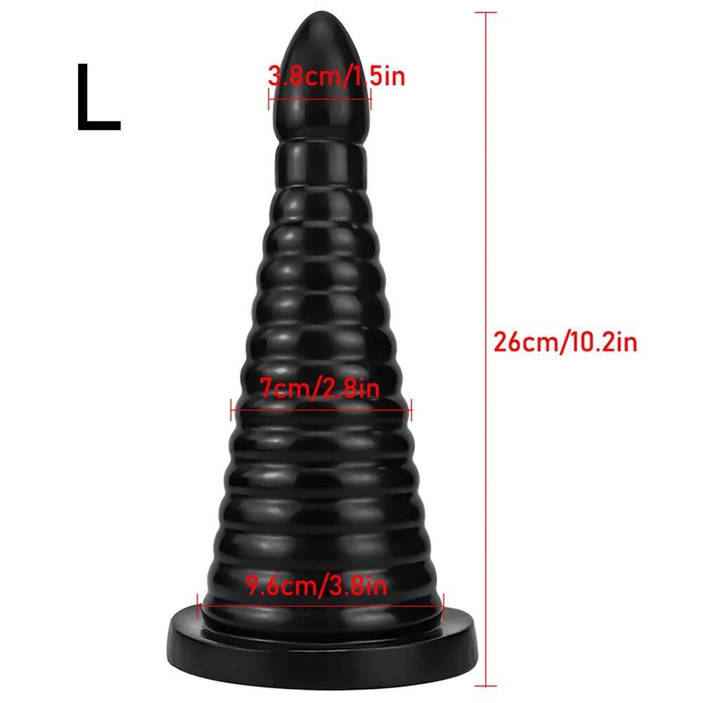 Негабаритная анальная пробка, фаллоимитатор, стимулирующий анус, вагина, анальная пробка, Black L