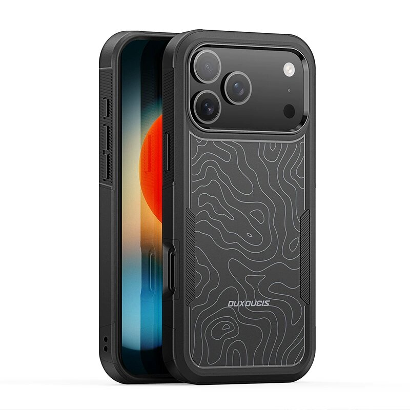 IPhone 17 Pro Max Магнитный Ударопрочный Чехол с Геометрическим Рисунком для Улучшенного Хвата и Прочности