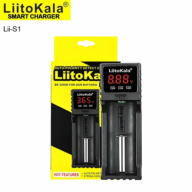 Liitokala Lii-S1 Зарядное устройство, Черный