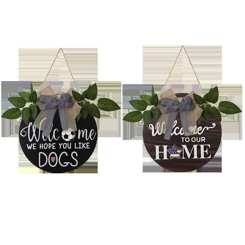 Элемент декора для двери в виде круглого стильного крючка с съемными украшениями для круглогодичного использования