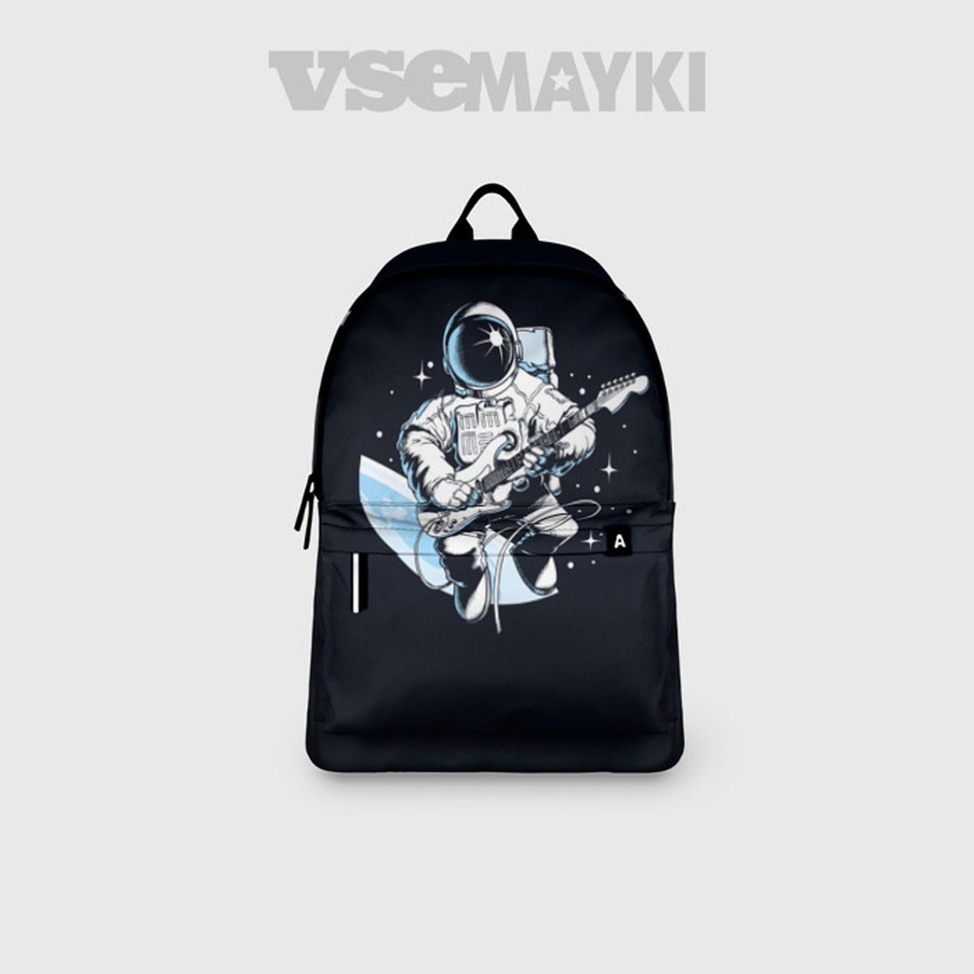 Рюкзак VseMayki с принтом Space rock, унисекс, One size, белый