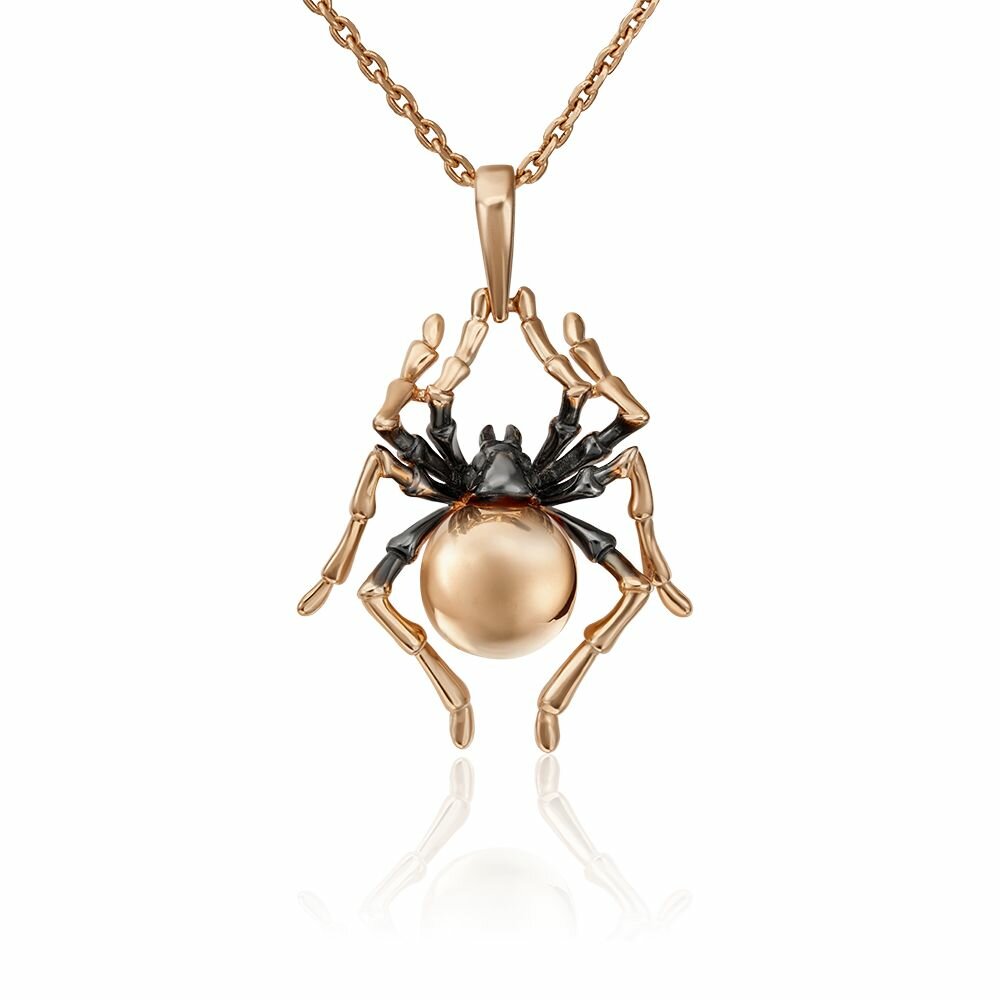 Подвеска, красное золото, 585 проба, родирование