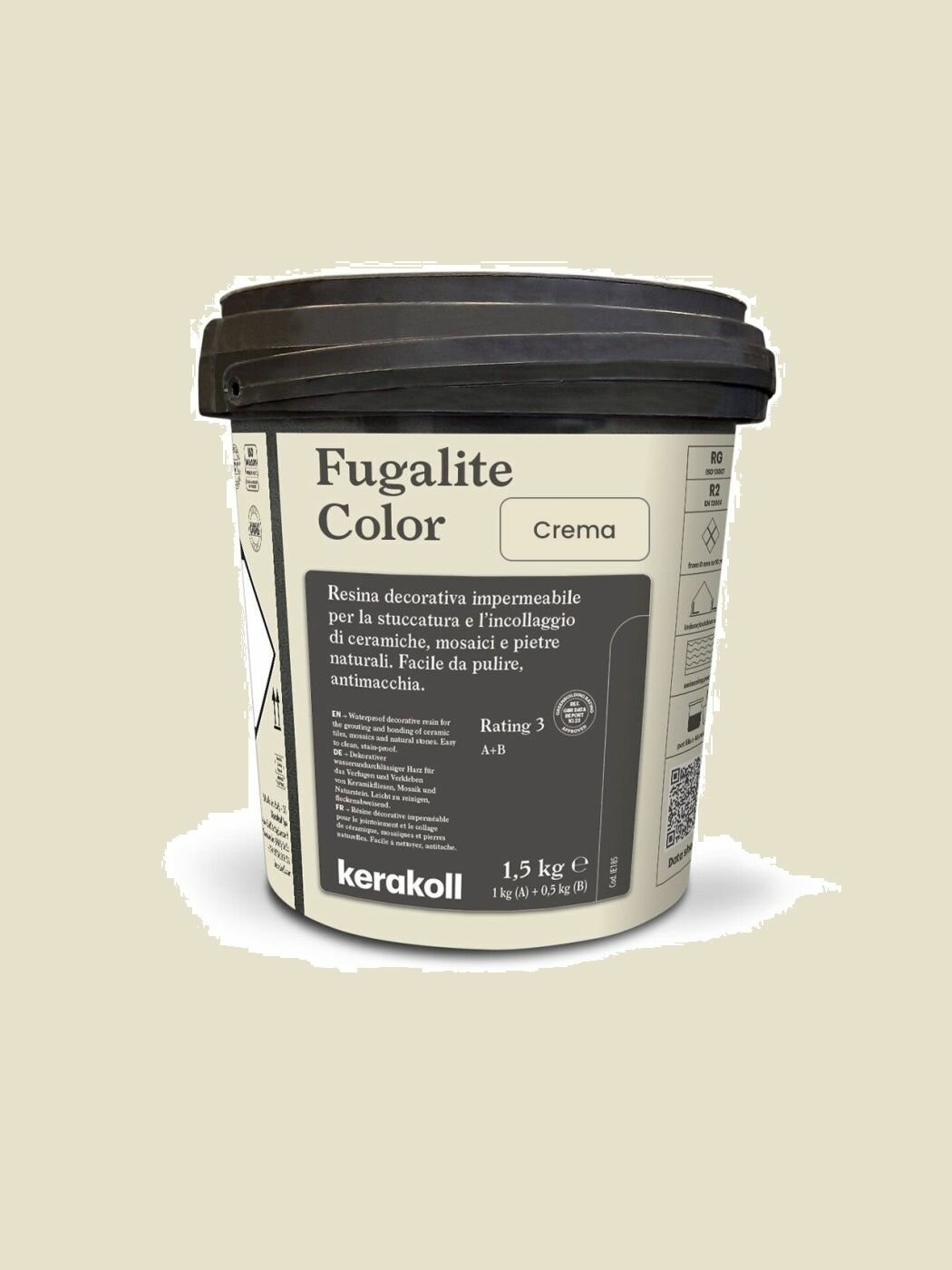 Затирка двухкомпонентная Kerakoll Fugalite Color (1,5кг) Crema