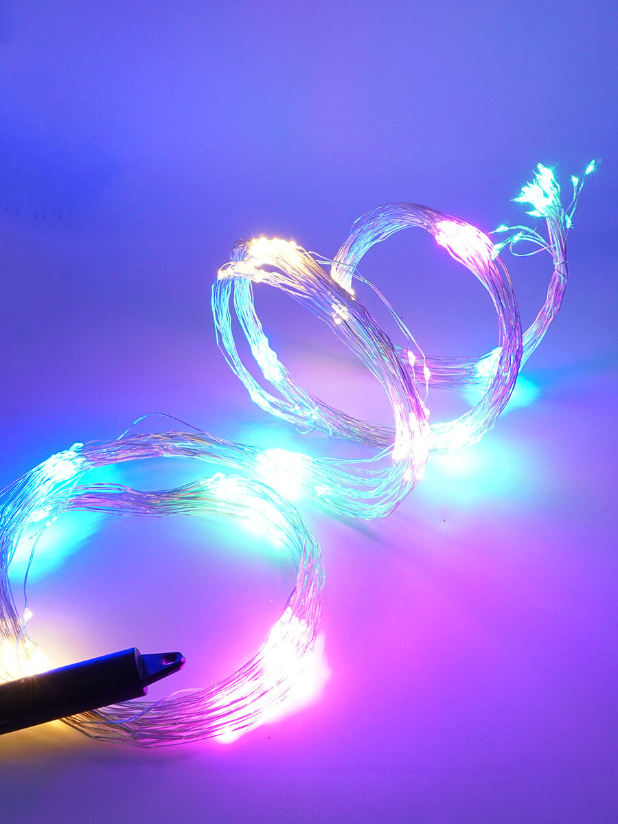 Гирлянда светодиодная "мультинить" 450 LED, многоцв, 4ц.1,5м. 30 нитей, IP20,12V, адаптер MAG-G013-450