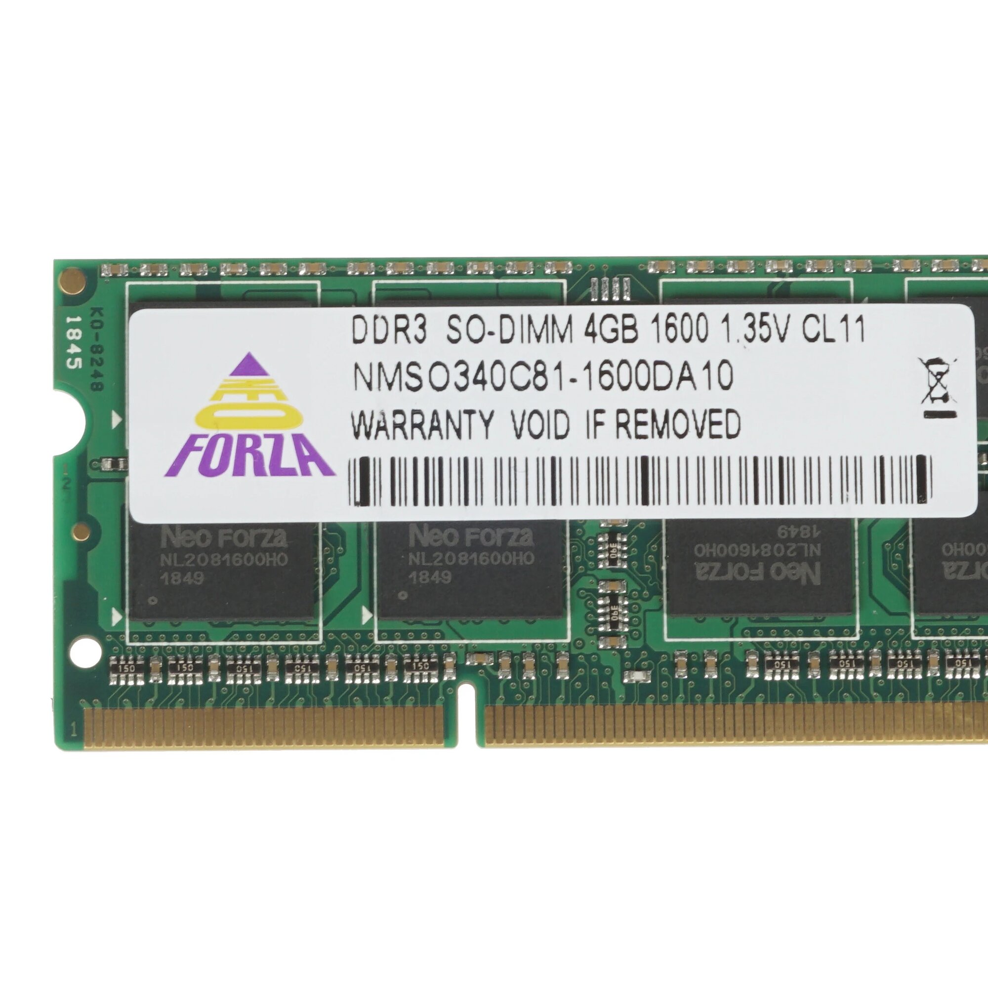 Оперативная память DRAM DDR3 Neo Forza 8G (NMSO380D81-1600DA10) 1600 МГц