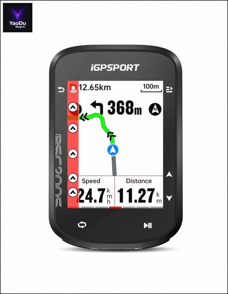 Эксклюзивный велокомпьютер iGPSPORT BSC200S с 2.4дюймовым дисплеем, оснащенный беспроводной навигацией по треку через Bluetooth ANT и высокой водонепроницаемостью IPX7