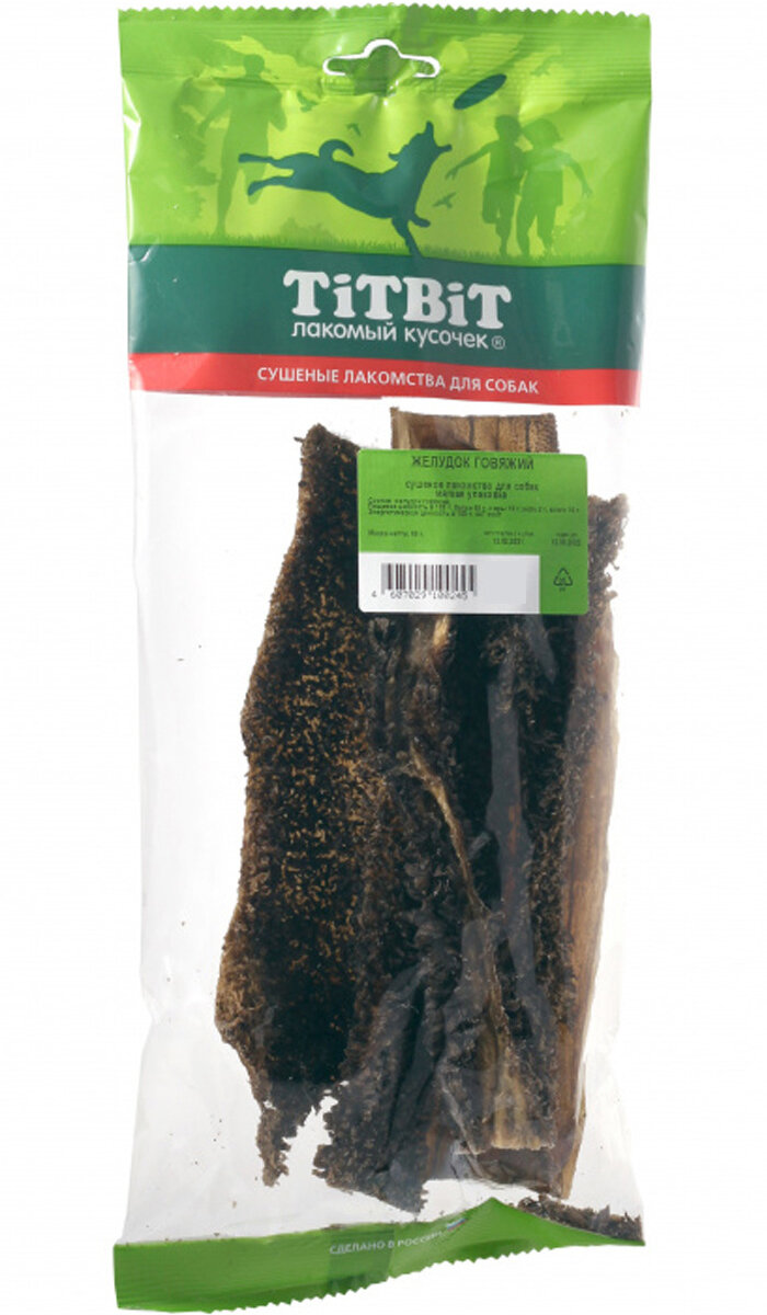 Лакомство TIT BIT для собак желудок говяжий (1 шт)