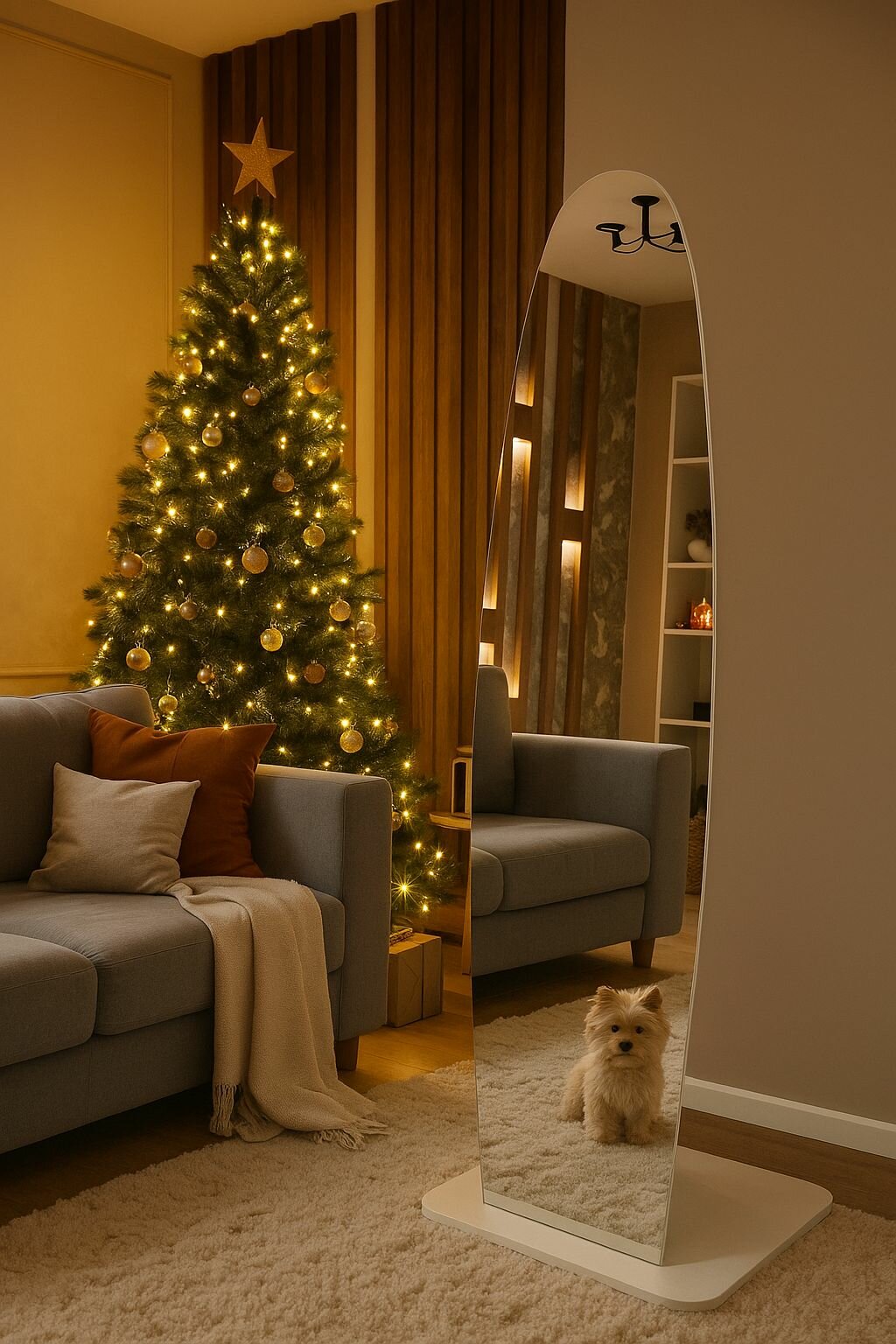 Напольное зеркало овальное 160х50