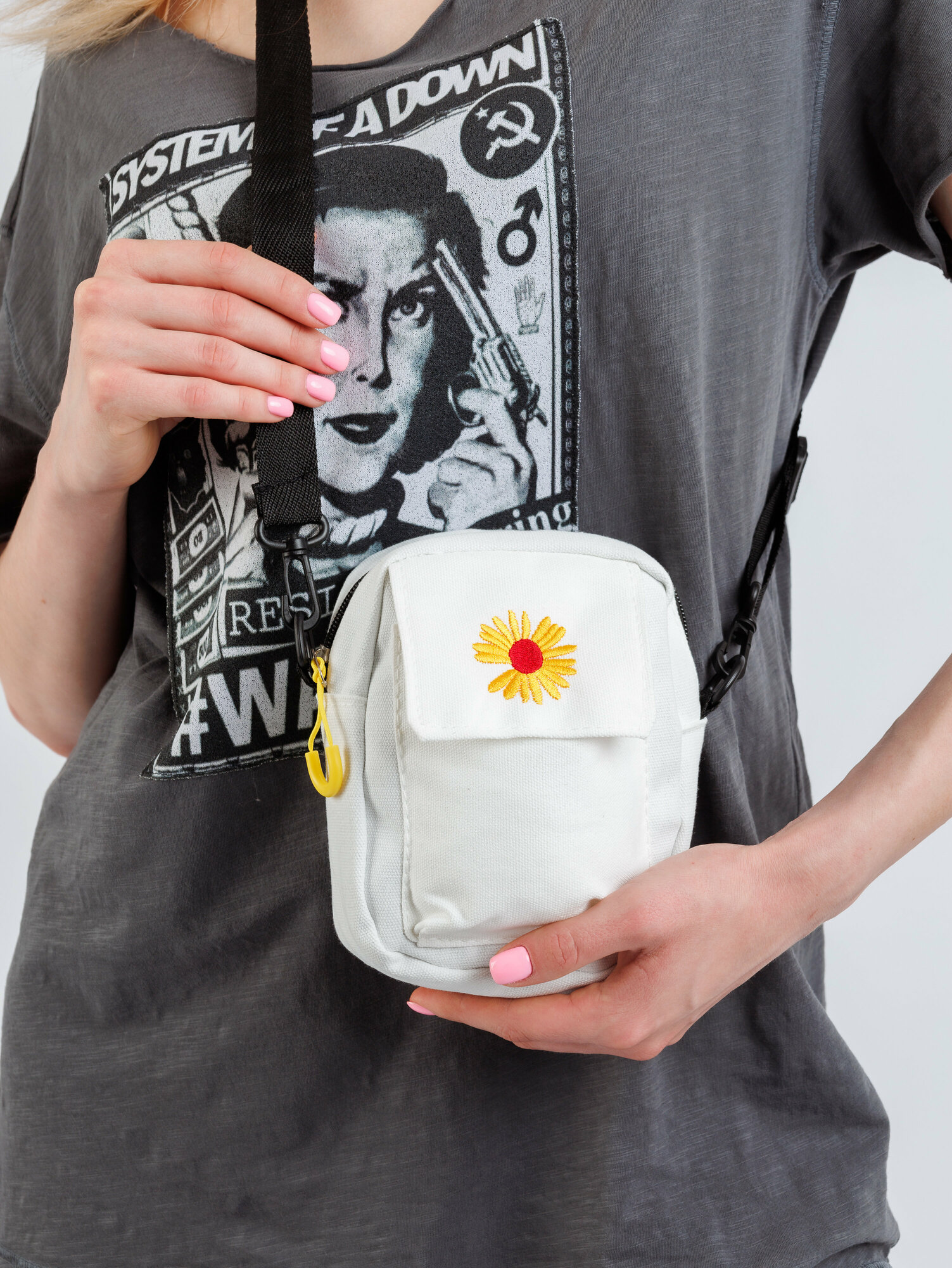 Сумка мессенджер Akuna Сумка для мобильного телефона Little daisy student на одно плечо — фото 1