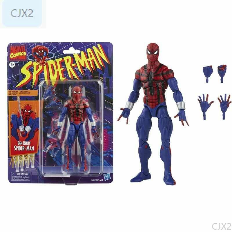 Marvel Legends серии Человек-паук 6-дюймовый симбиот Человек-паук фигурка игрушка, включает 4 аксессуары-CJX2