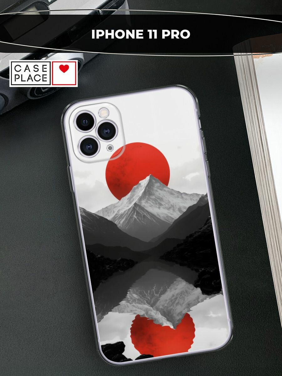 Чехол на Apple iPhone 11 Pro / Айфон 11 Про с принтом Белая гора