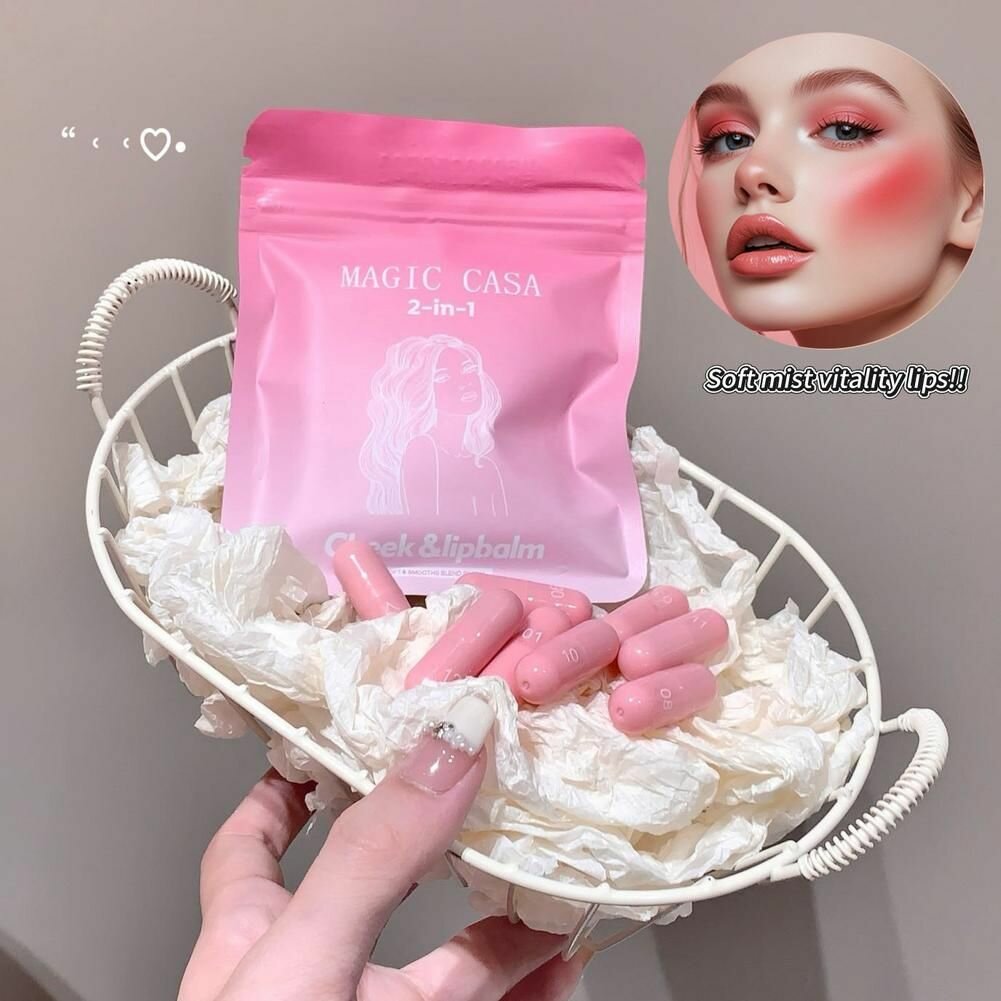 Набор из 12 капсульных помад, Увлажняйте губы, водонепроницаемый